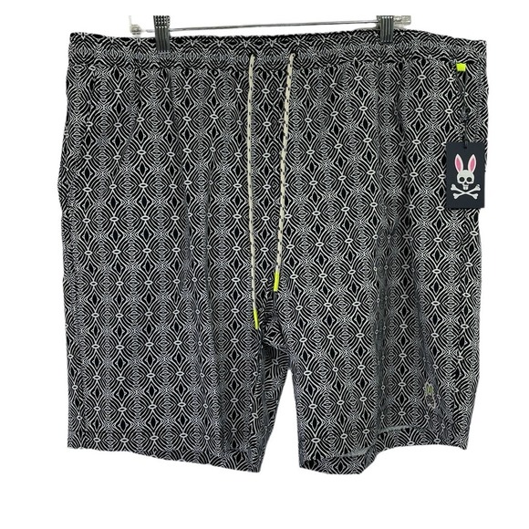 Psycho Bunny | Swim | Psycho Bunny Bathing Suit Kipp Black White Mens ...